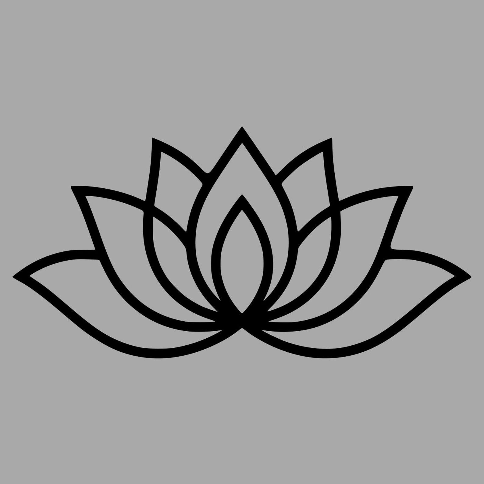 Lotus Flower SVG Outline, Zen Symbol Vector Art (digital Download) - Etsy