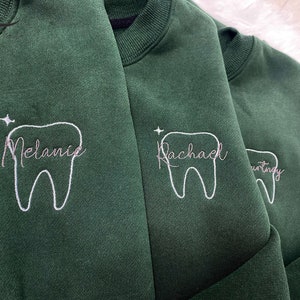 Embroidered It's A Beautiful Day to Save Teeth Sweatshirt, Dentist ...
