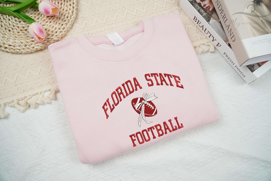 Embroidered Florida State Football Shirt, Embroidered FSU Shirt ...