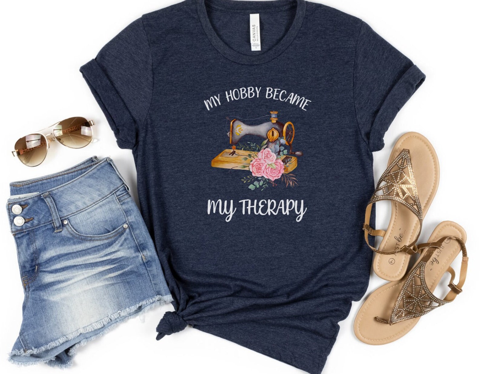 Sewing Shirt, My Hobby Became My Therapy Shirt, Sewing Gift, Sewing ...