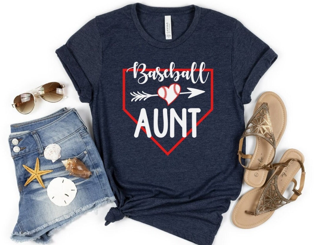 Baseball Aunt Shirt, Shirt for Baseball Aunt, Baseball Auntie, Cool ...