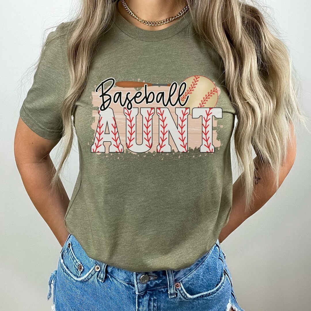 Baseball Aunt Shirt, Baseball Aunt Tee, Baseball Auntie, Cool Aunt ...