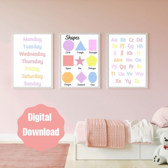 Educational Childrens Poster Digital Download Wall Art - Etsy