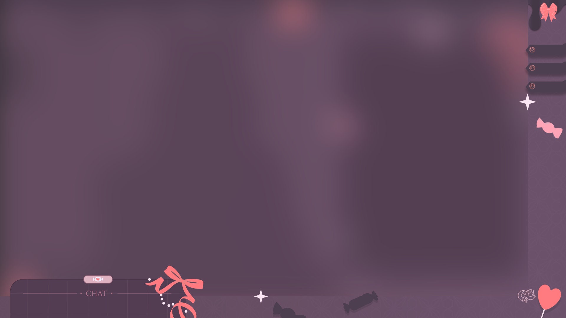 Sweet Kiss - Animated Stream Overlay - Screen - Twitch - Purple - Bow ...