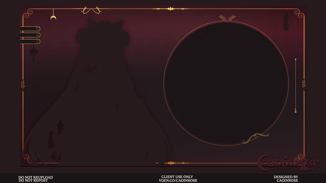 Golden - Animated Stream Overlay - Screen - Twitch - Scene - Gold - Red ...