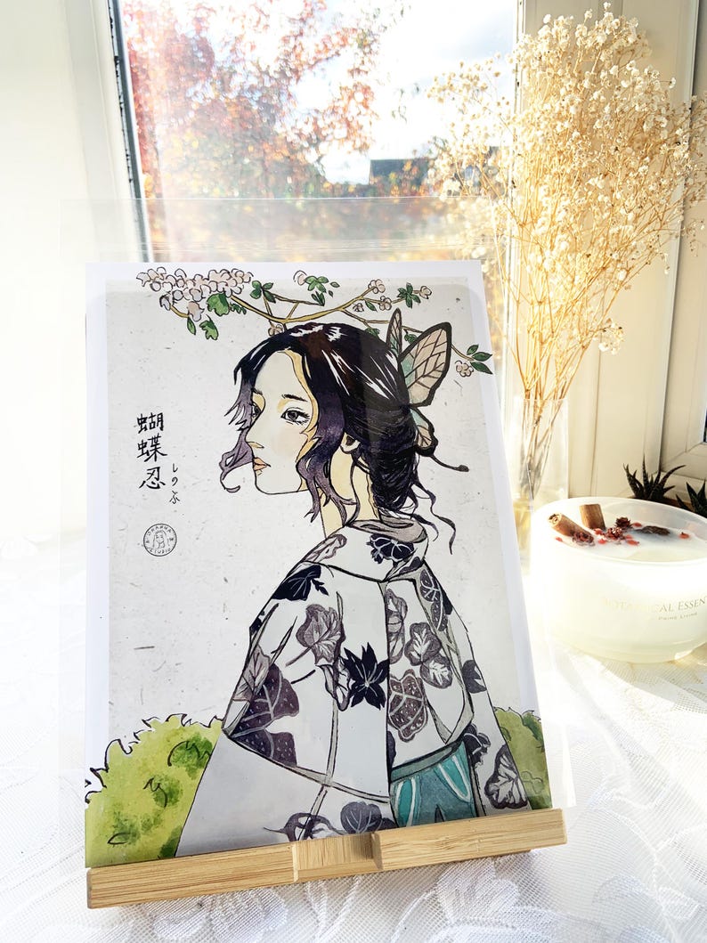 Kochou Shinobu Art A4 Print Demon Slayer Wall Art Decor, Stunning Anime ...