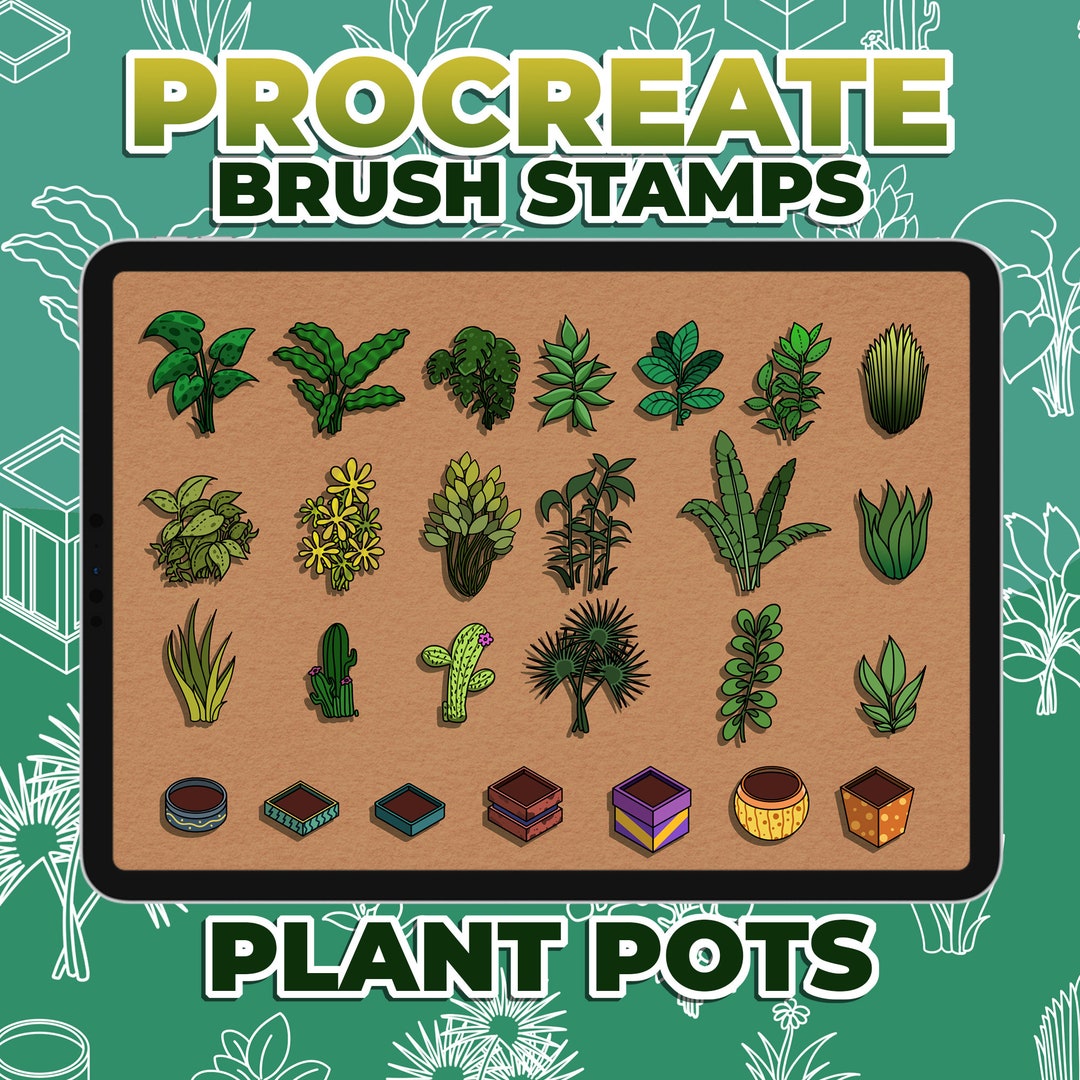 Procreate Plant Stamps Brush Set: Floral Designs (instant Download) - Etsy