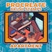 Isometric Interior Apartment Procreate Stamp Brush Digital Downloads - Etsy