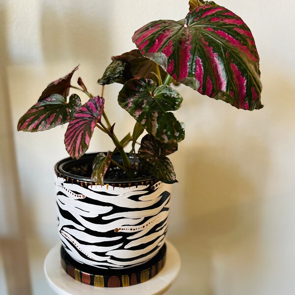 Zebra Print Flower - Etsy