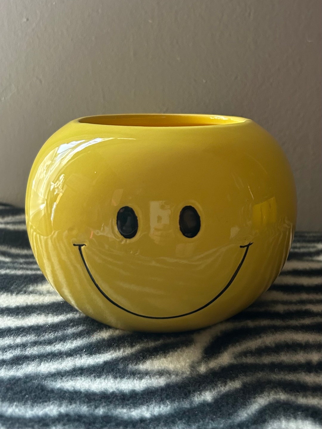 SMILEY FACE Planter Ceramic - Etsy