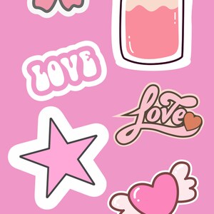 Aesthetic Sticker Set - Etsy