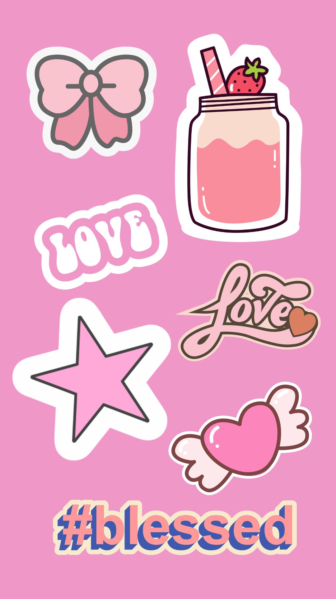 Aesthetic Sticker Set - Etsy