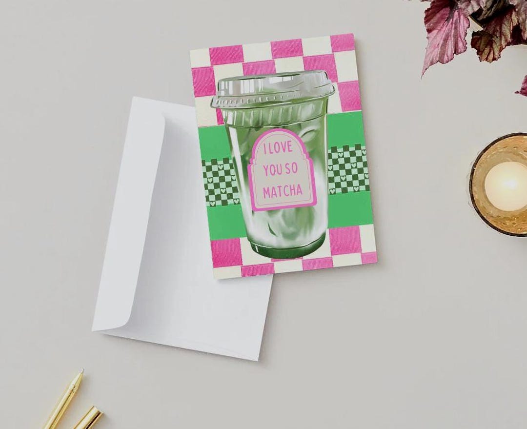 Matcha Card (digital Download) - Etsy