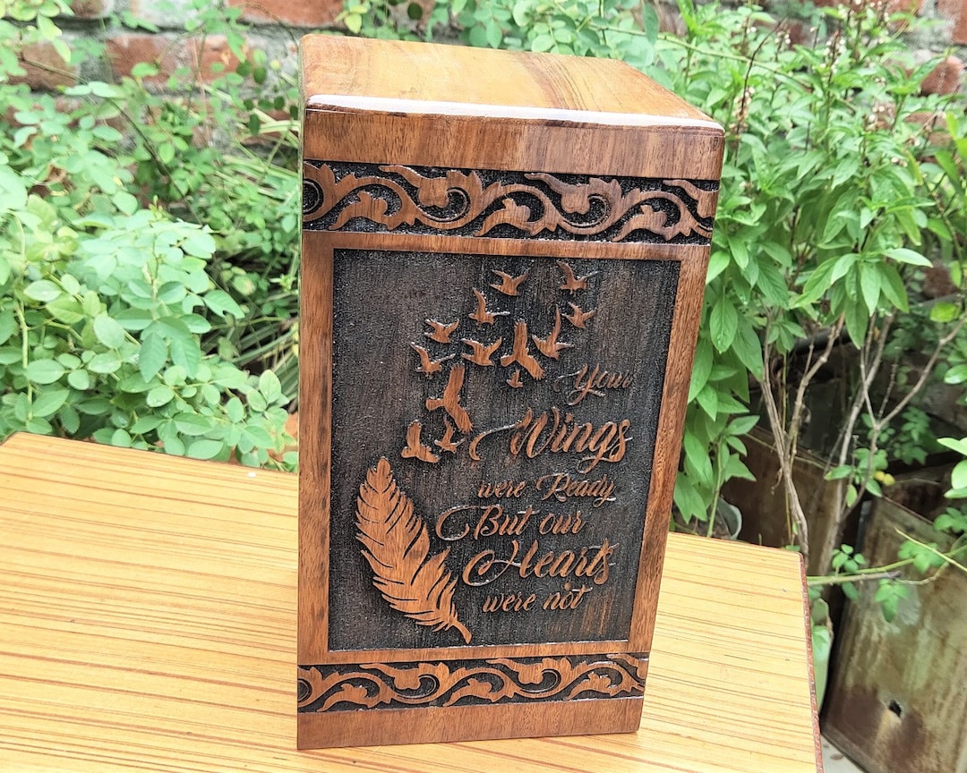 Wooden Urn for Human Ashes Personalized Cremation Urns for - Etsy