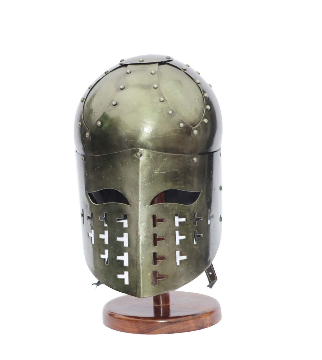 Medieval Spangenhelm/segmented Viking Knight Helmet, Sugarloaf Helmet ...