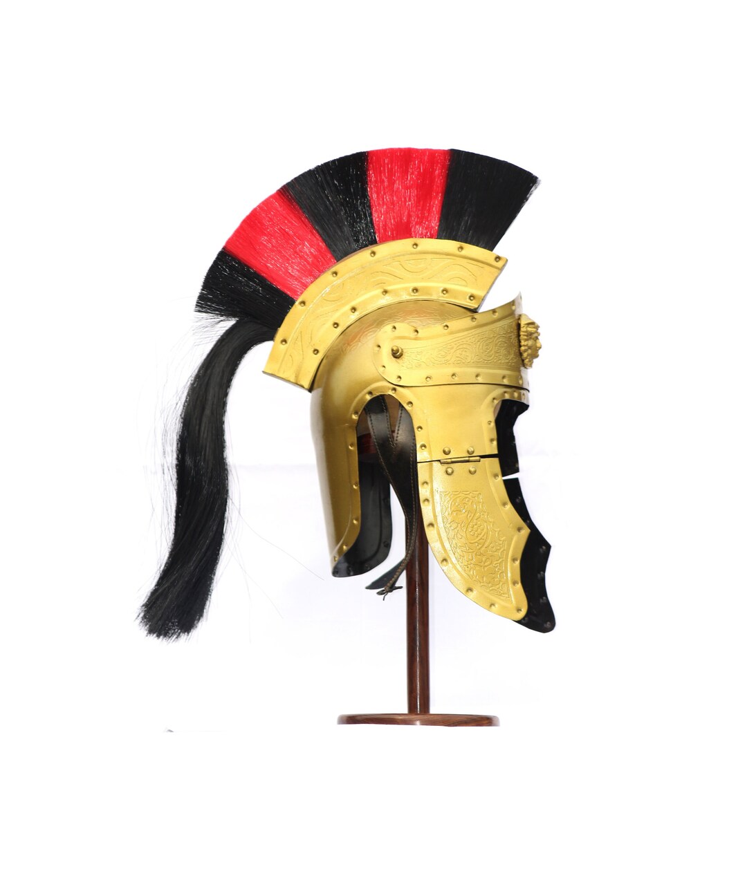 Golden Medieval Classic Crusader King Helmet With Greek Goddess Medusa ...