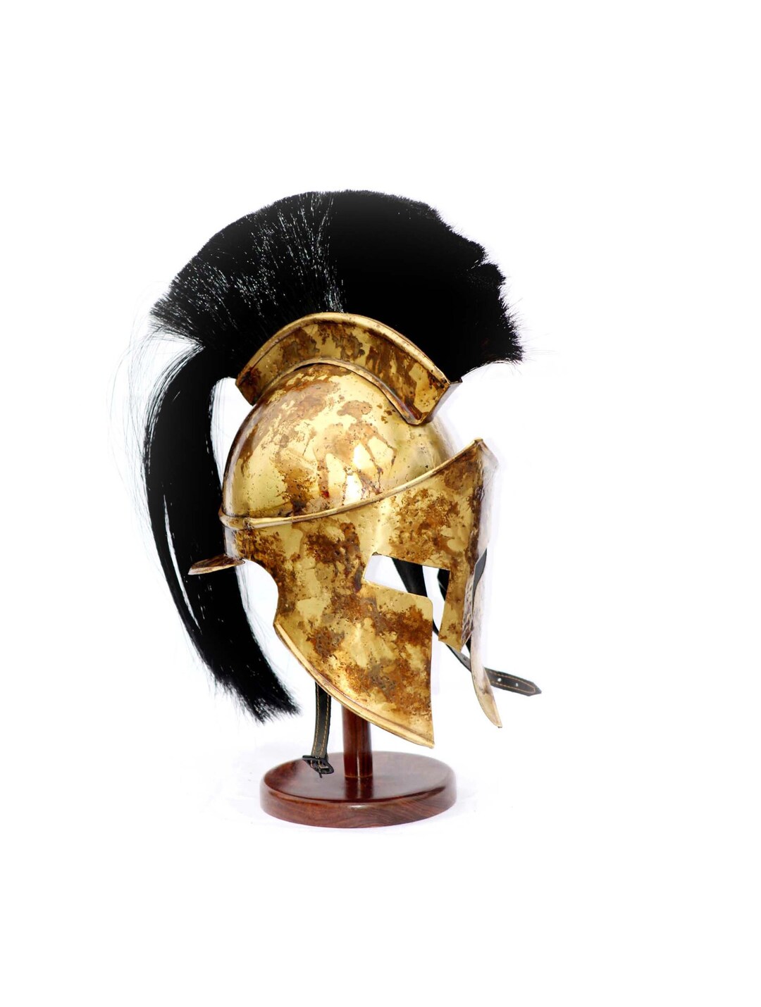 Medieval Armour King Leonidas Greek Spartan Roman Helmet Men's Spartan Roman Helmet With Black ...
