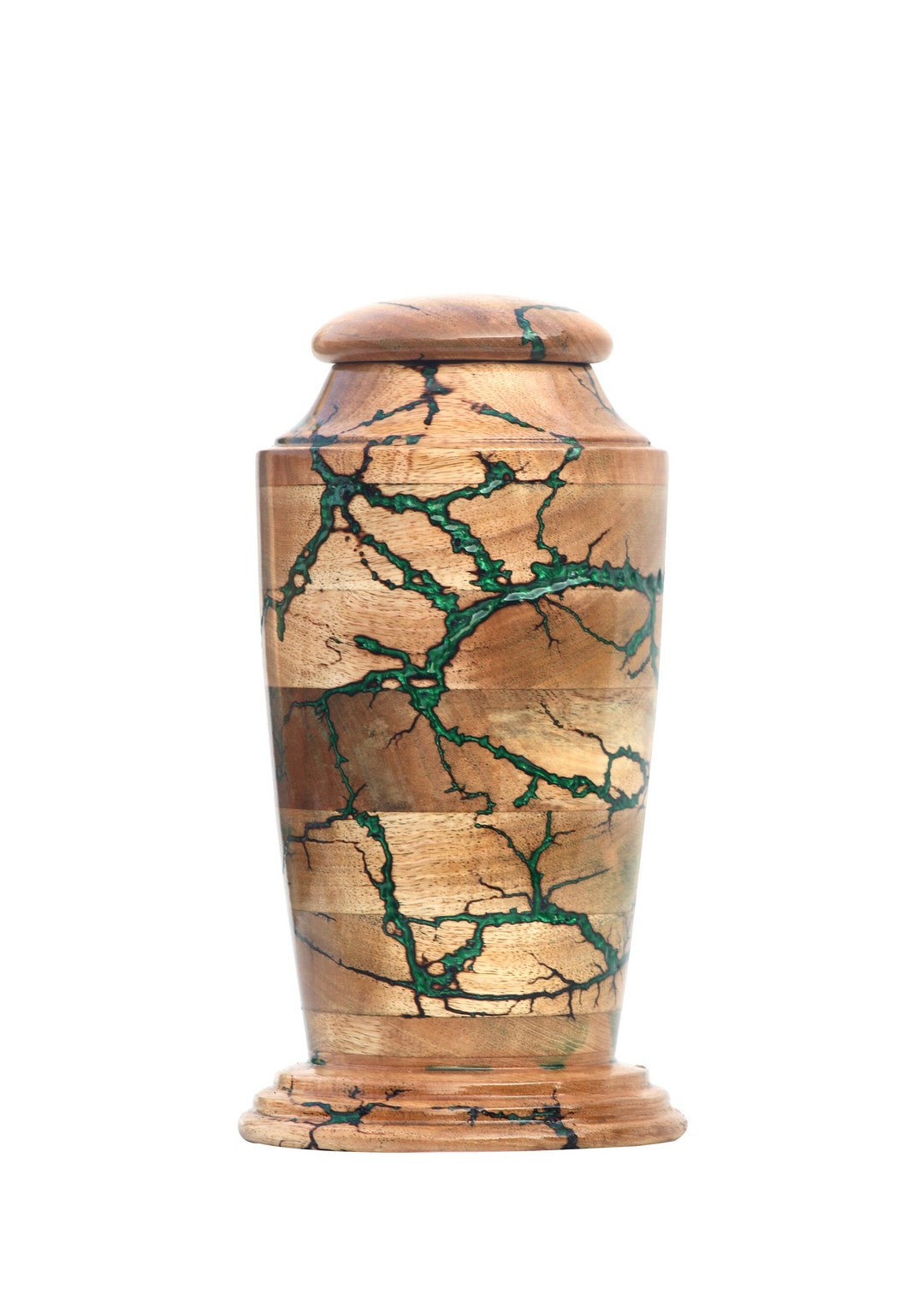 Personalized Cremation Urn for Ashes Lichtenberg Figure Urn Resin and ...