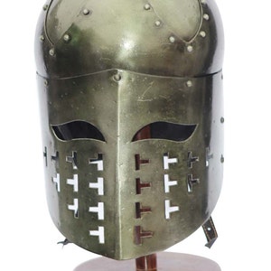 Medieval Spangenhelm/segmented Viking Knight Helmet, Sugarloaf Helmet ...