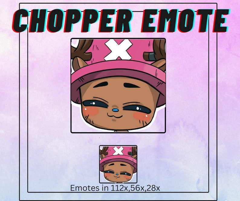 Chopper Smile Emote One P Emote for Twitch Discord Emotes - Etsy