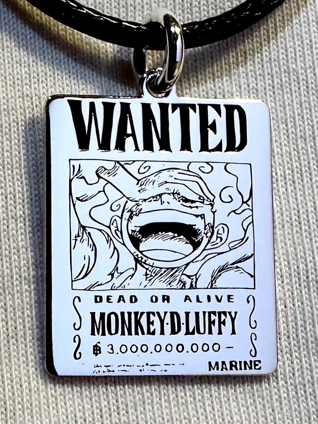 One Piece Monkey D. Luffy Medal in 925 Silver - Etsy