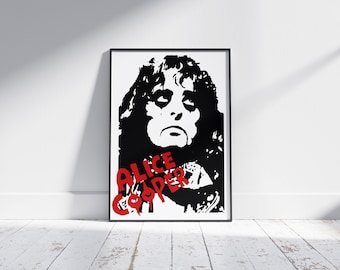 Alice Cooper Poster - Etsy UK