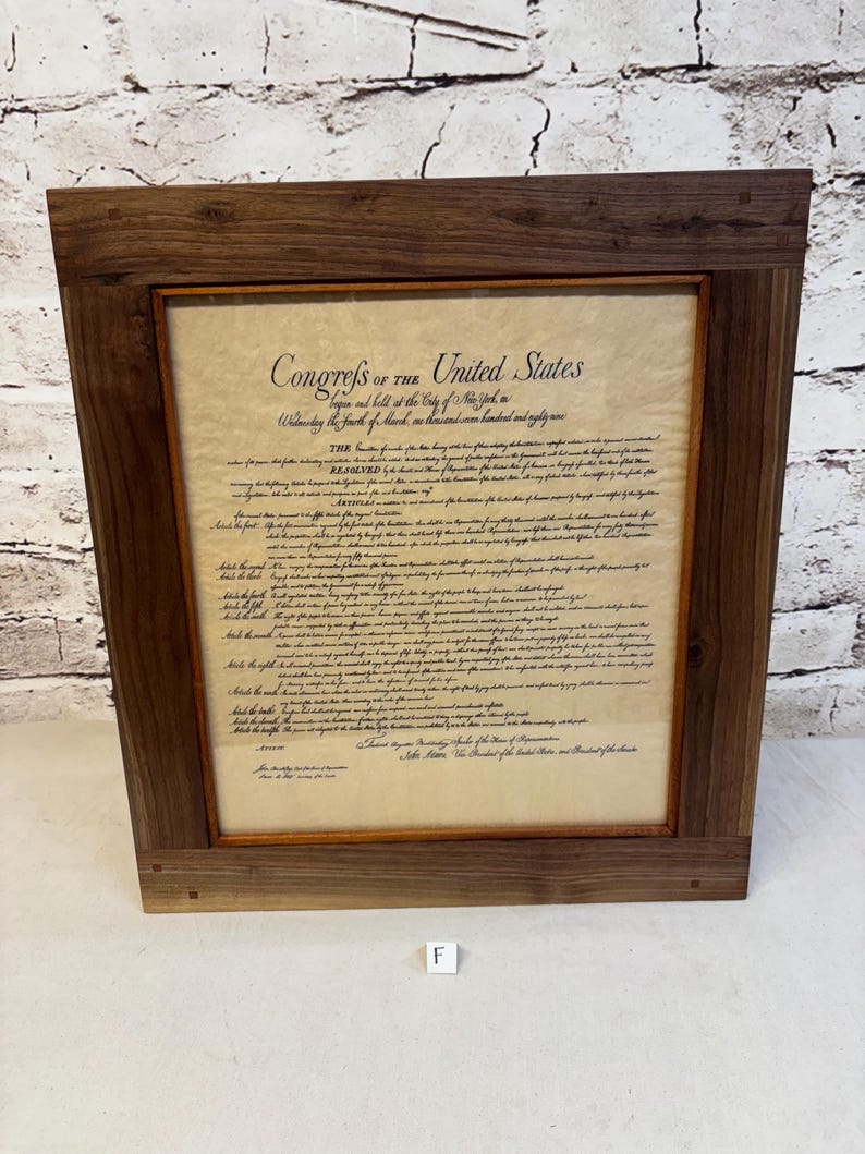 Founding Documents & Custom Frame - Etsy