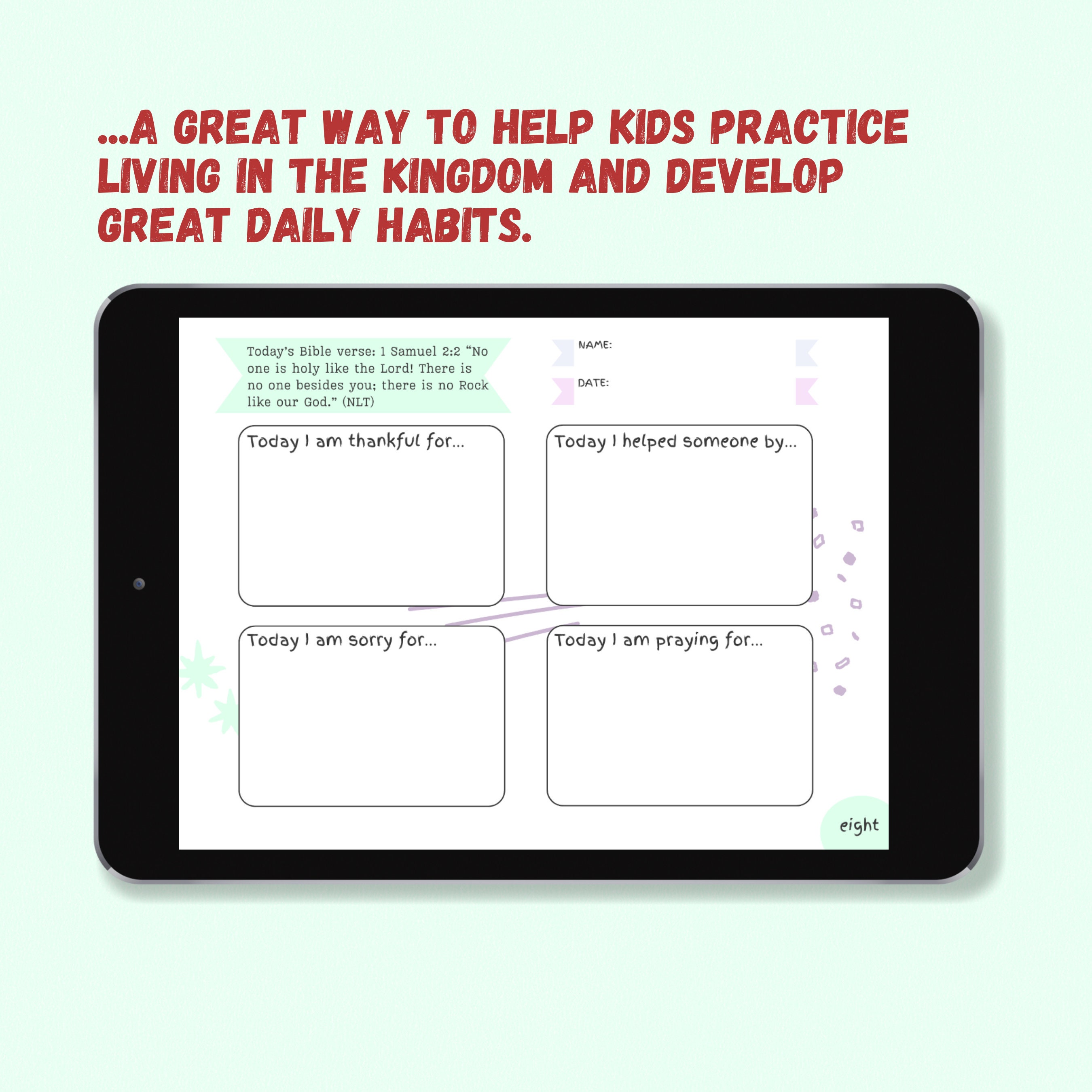 Kids' Christian Prayer and Reflection Journal Goodnotes Digital or ...
