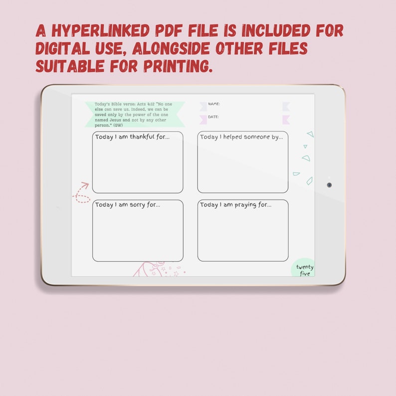 Kids' Christian Prayer and Reflection Journal Goodnotes Digital or ...