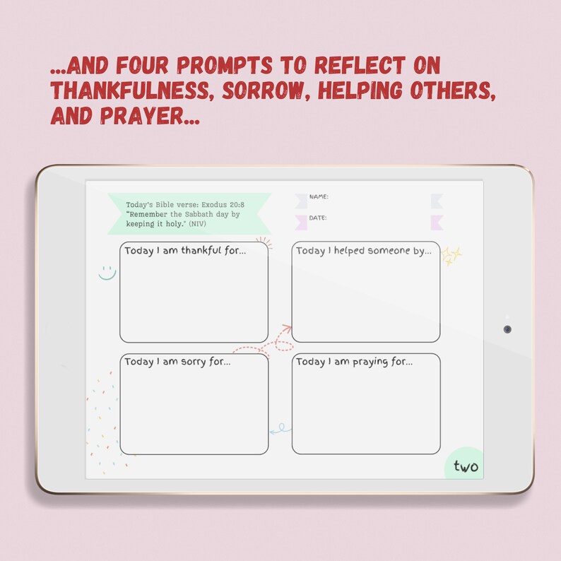 Kids' Christian Prayer and Reflection Journal Goodnotes Digital or ...