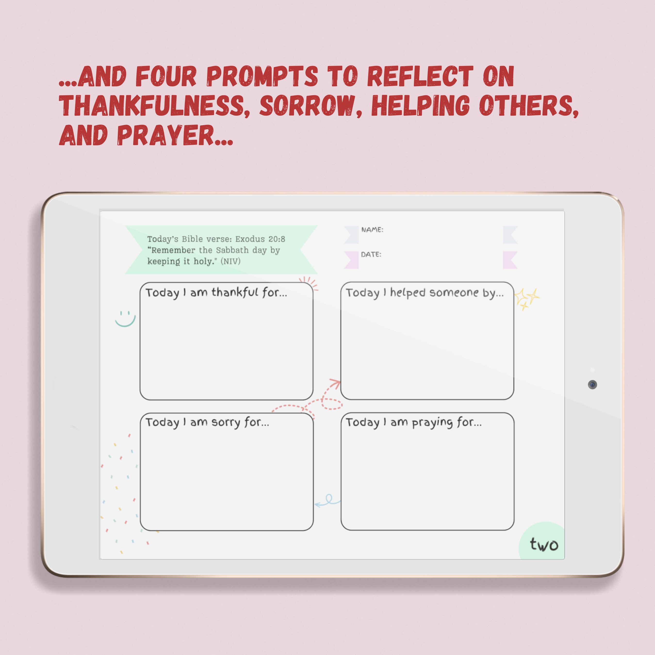 Kids' Christian Prayer and Reflection Journal Goodnotes Digital or ...