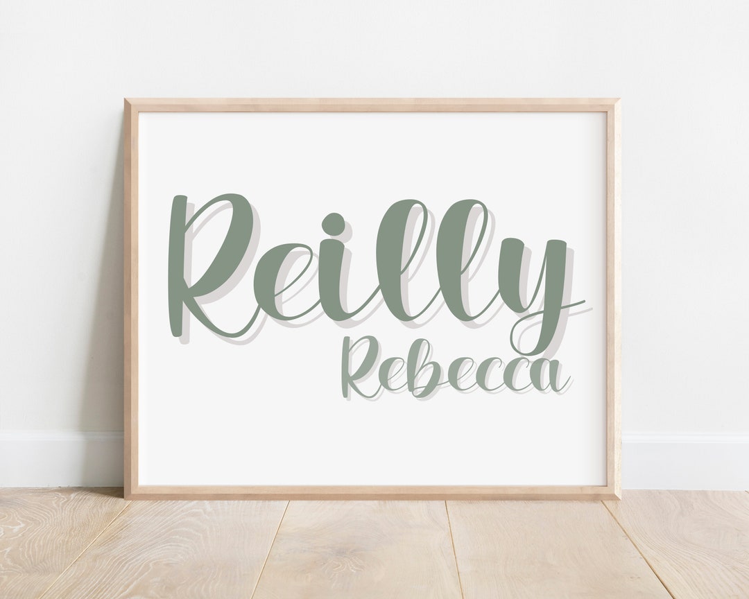 Name Printable, Custom Name, Personalize, Nursery Printable, Name Print ...