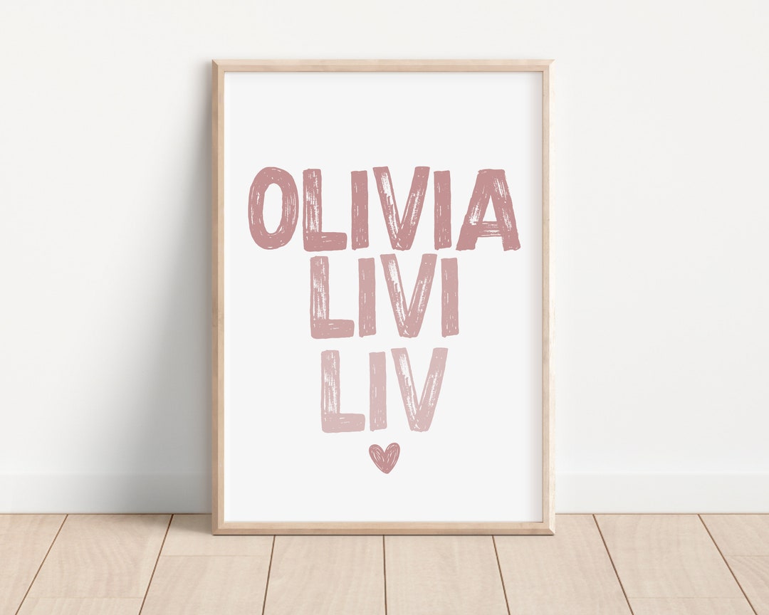 Name Printable, Custom Name, Personalize, Nursery Printable, Name Print ...