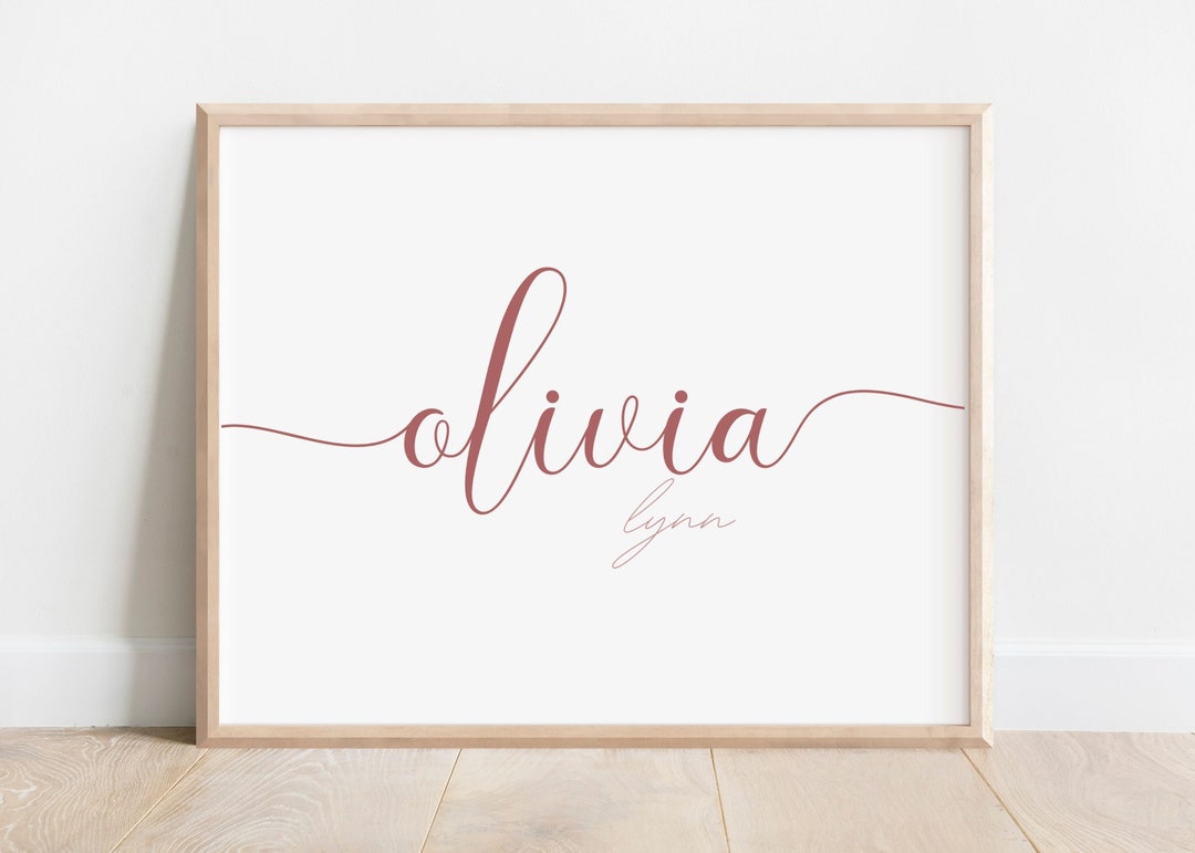 Name Printable, Custom Name, Personalize, Nursery Printable, Name Print ...