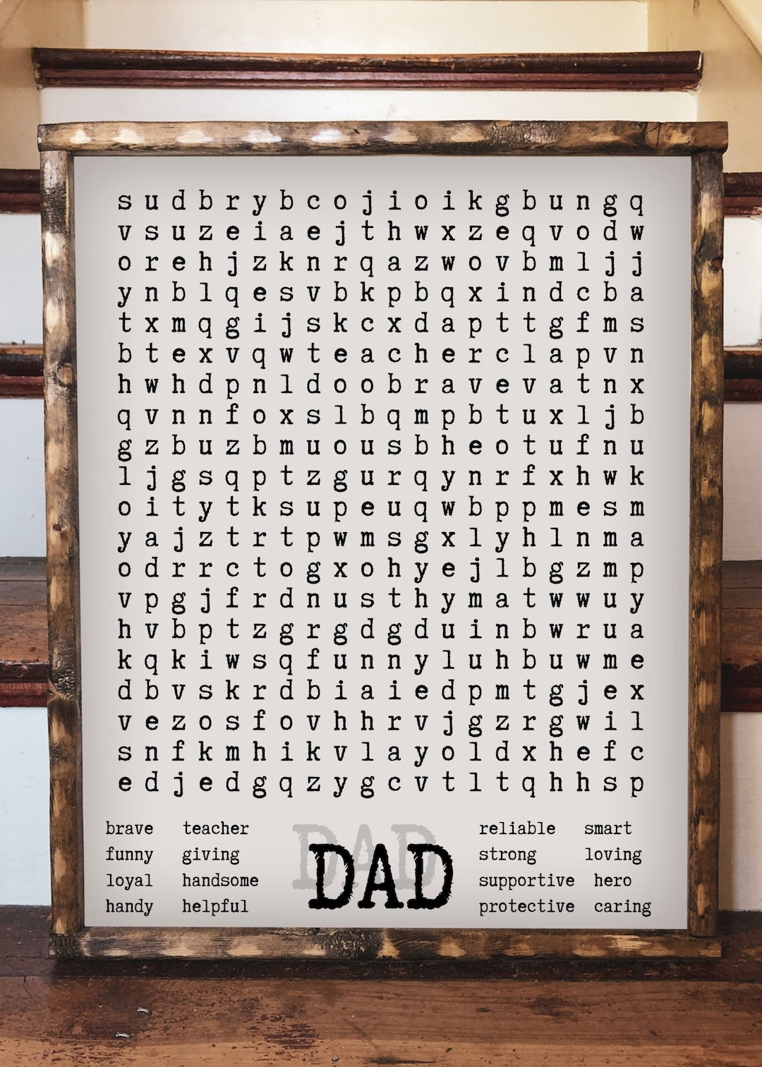 Printable| Dad- Word Search| Dad Gifts| New Dad| Home Decor Signs| Gift ...