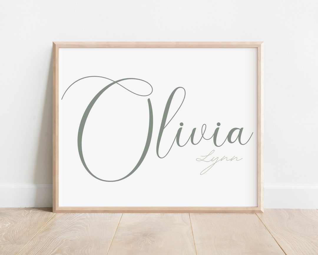 Name Printable, Custom Name, Personalize, Nursery Printable, Name Print ...
