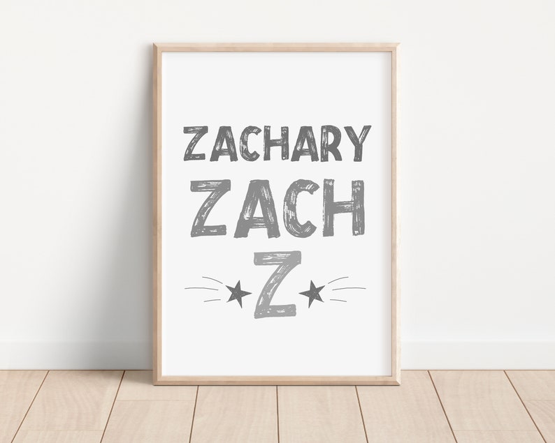 Name Printable, Custom Name, Personalize, Nursery Printable, Name Print ...