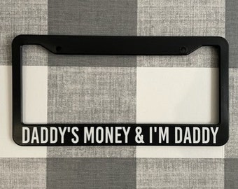 License Plate Daddys Money - Etsy