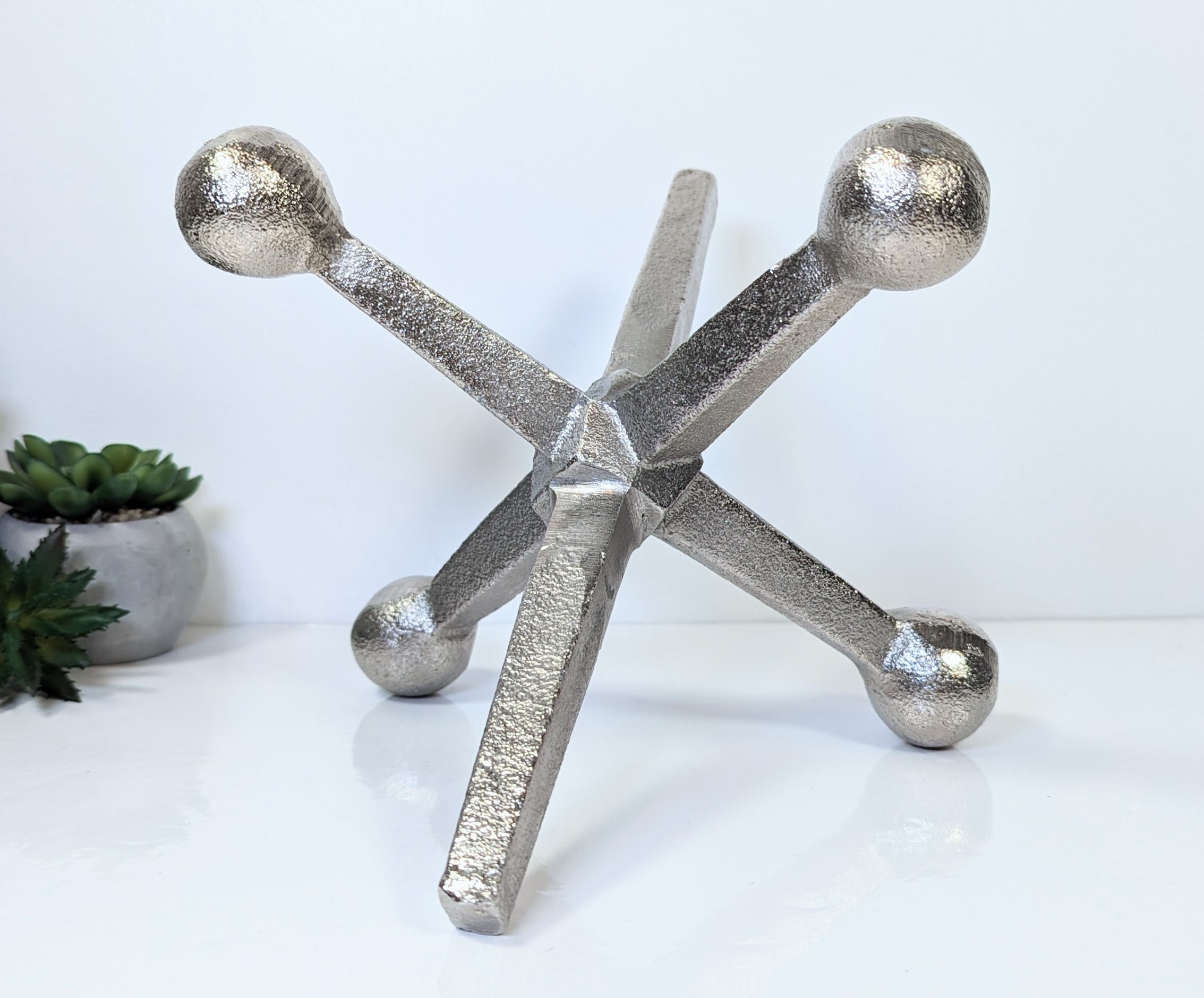 Mid Century Modern JAX Jack Pop Art Sculpture Paperweight Bookend Cast ...