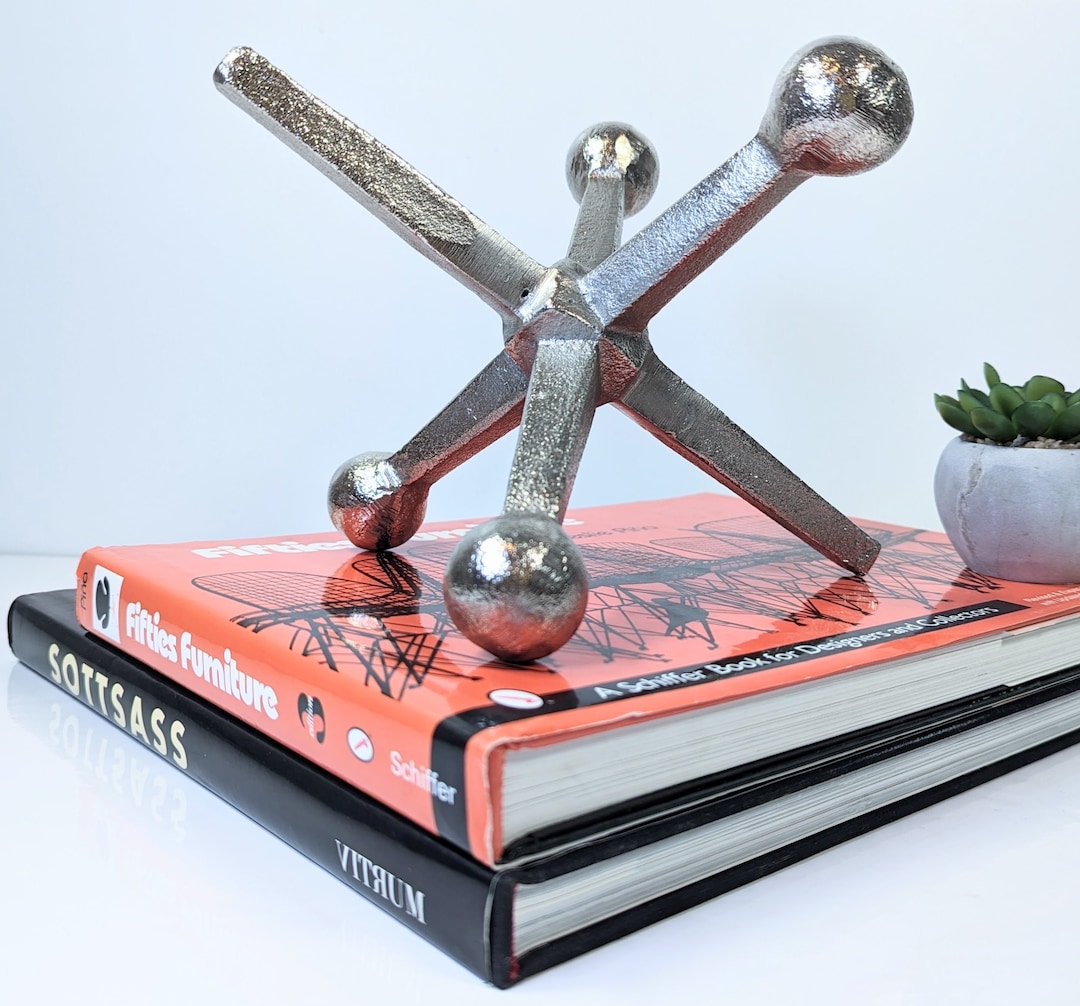 Mid Century Modern JAX Jack Pop Art Sculpture Paperweight Bookend Cast ...