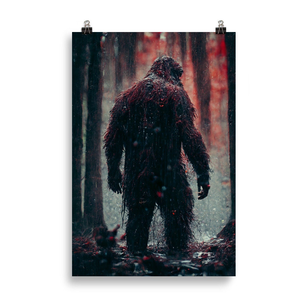 Bigfoot Poster - Etsy
