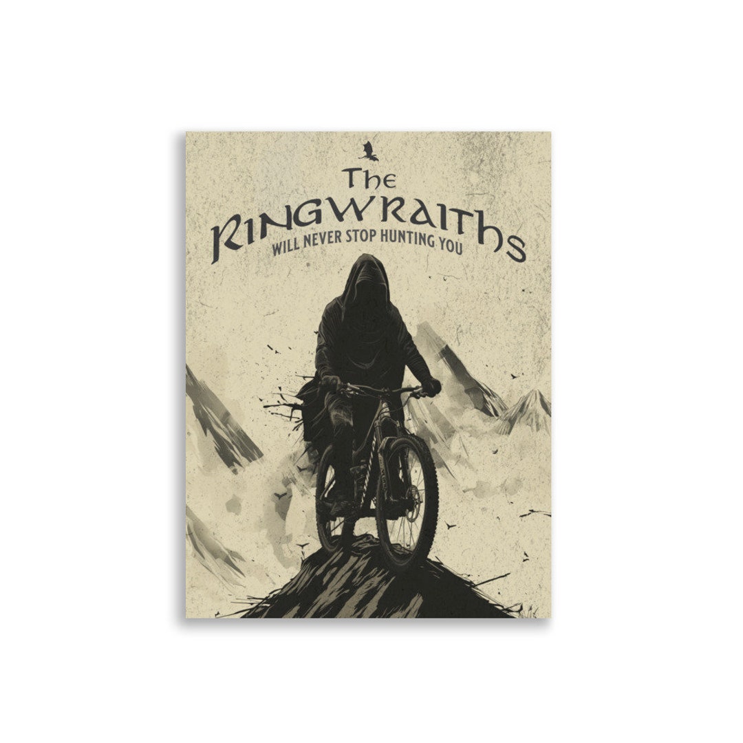 Ringwraith Cyclist Poster - Etsy