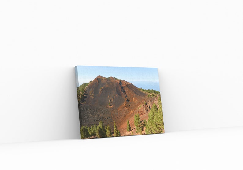 Volcanic Landscape, Volcano, Mural Art, Instant Download, Printable ...