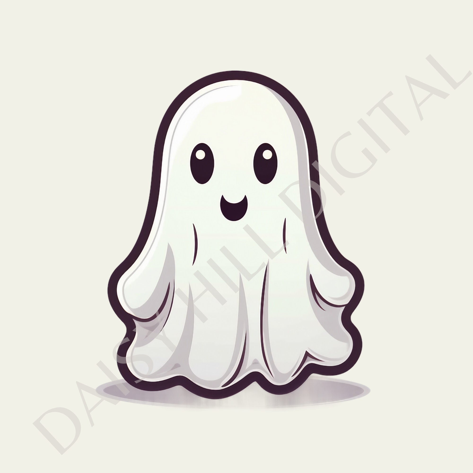 Kawaii Ghost Halloween Clipart Bundle Halloween Ghost Png Images ...