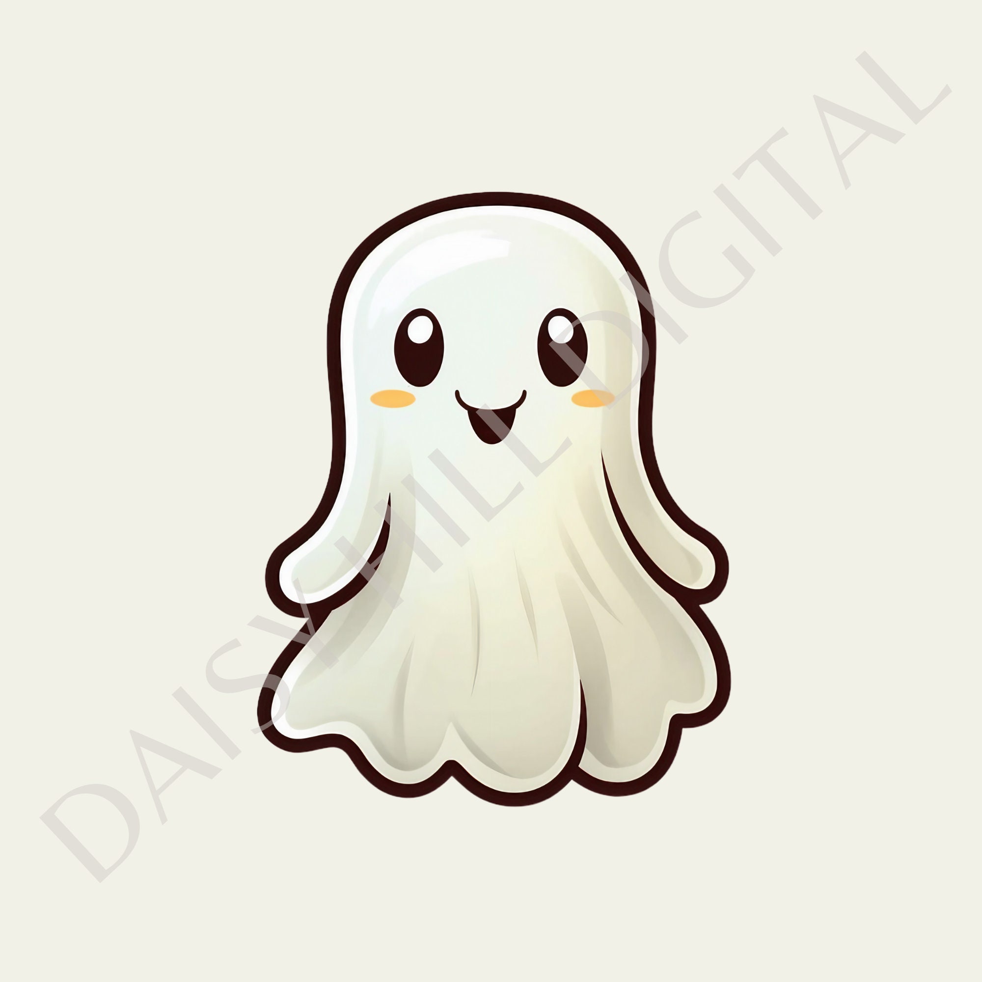 Kawaii Ghost Halloween Clipart Bundle Halloween Ghost Png Images ...