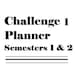 Classical Conversations Challenge 1 Planner Semesters 1 & 2 - 2 Page ...