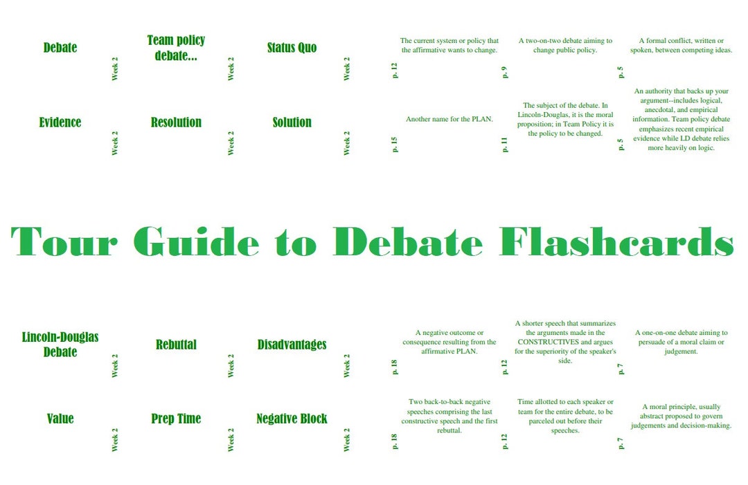 Classical Conversations Challenge Tour Guide to Debate Flashcards - Etsy