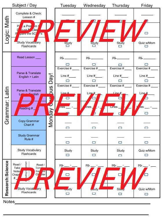 Classical Conversations Challenge B Semester 1 & 2 Planner - Etsy