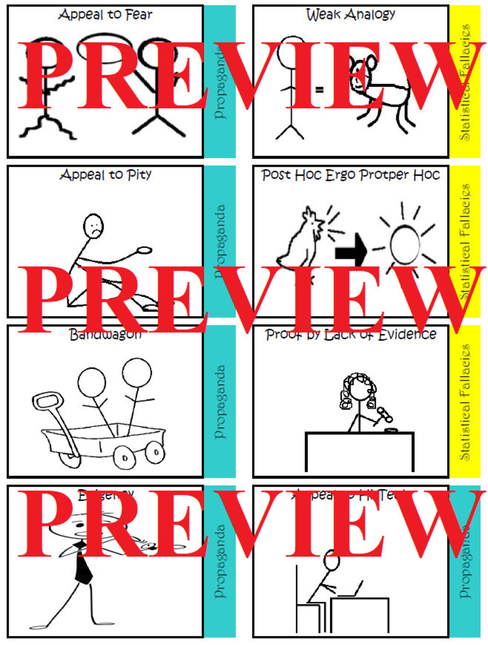 Classical Conversations Challenge A Fallacy Detective Flashcards - Etsy