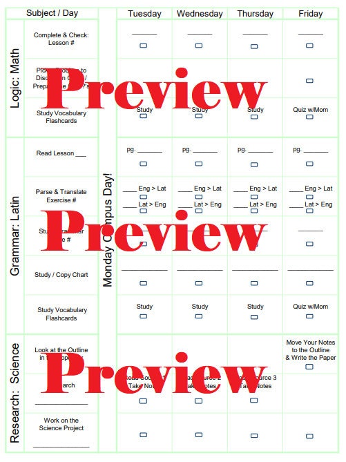 Classical Conversations Challenge B Semester 1 Planner | Etsy